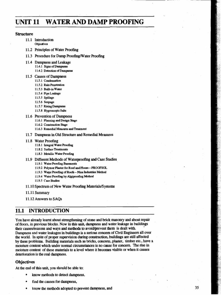 Water Proofing Pdf Concrete Coating