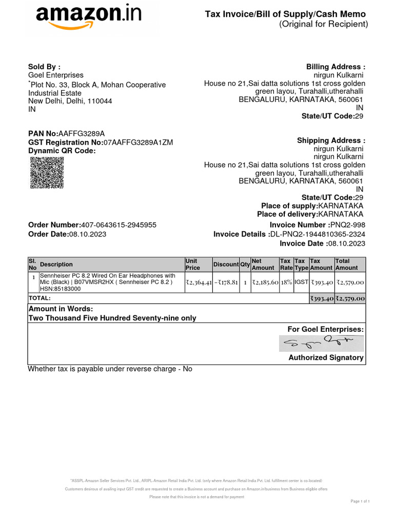 Invoice 4 | Download Free PDF | Invoice | Taxation
