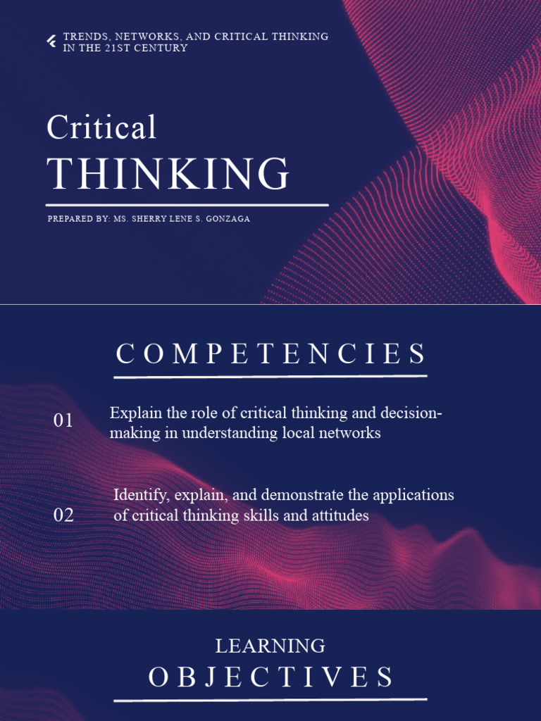 Trends L5 Critical Thinking | PDF | Thought | Critical Thinking