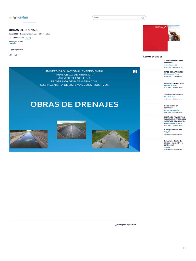 Obras de Drenaje | PDF | Alcantarillado | Hormigón