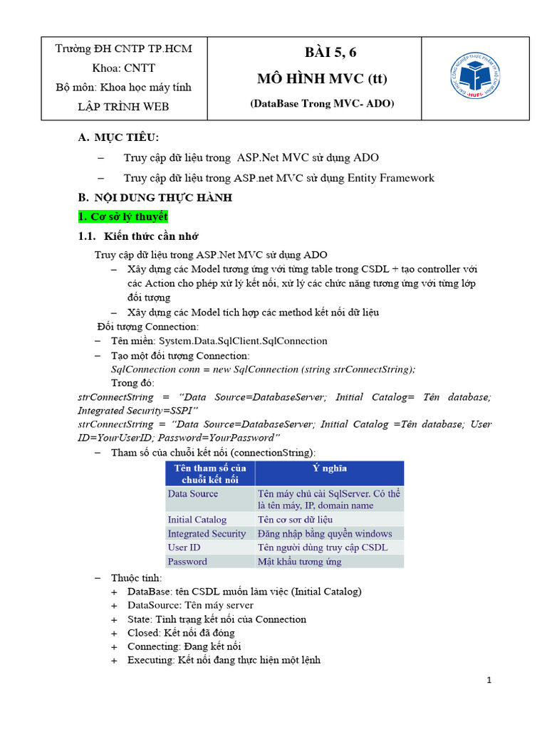 TH05+TH06 CNWeb MVC4 ADO | PDF