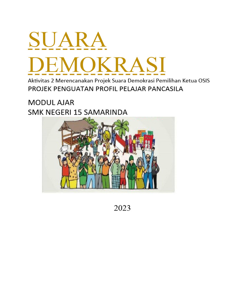 Modul p5 Suara Demokrasi New | PDF