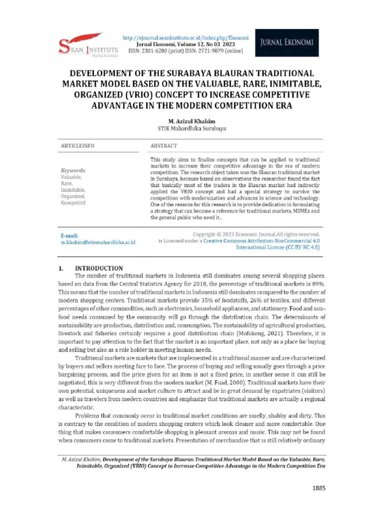 Draft Jurnal Sean Institute | PDF