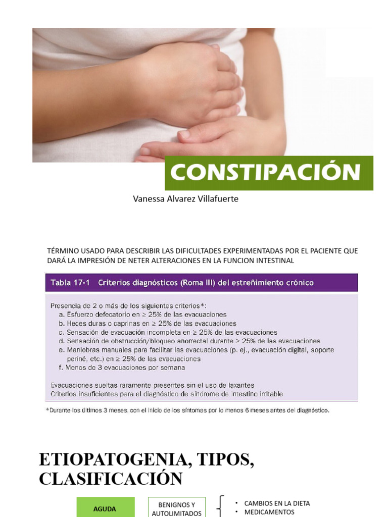 Constipacion Enterorragia | PDF | Estreñimiento | Medicina CLINICA