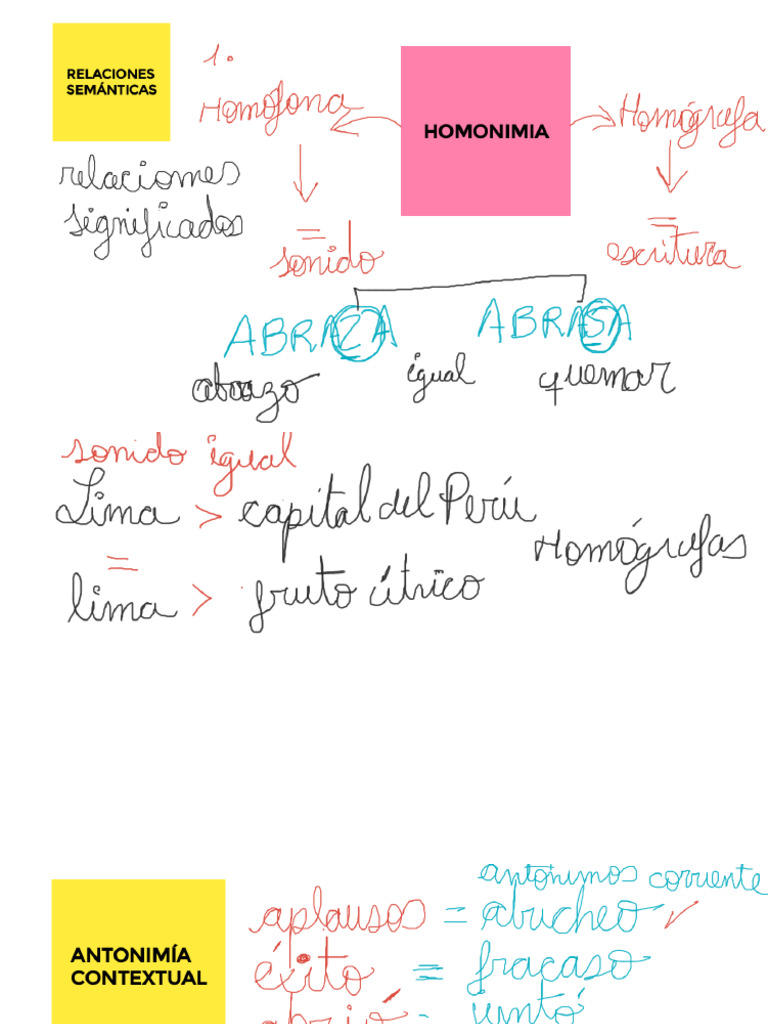 Ciclo Cepre - Homonímia - Clase 3 | PDF