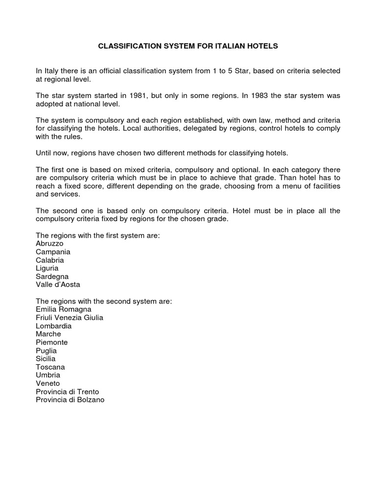 07_Classification_summary_Italy | PDF | Bathroom | Bedroom