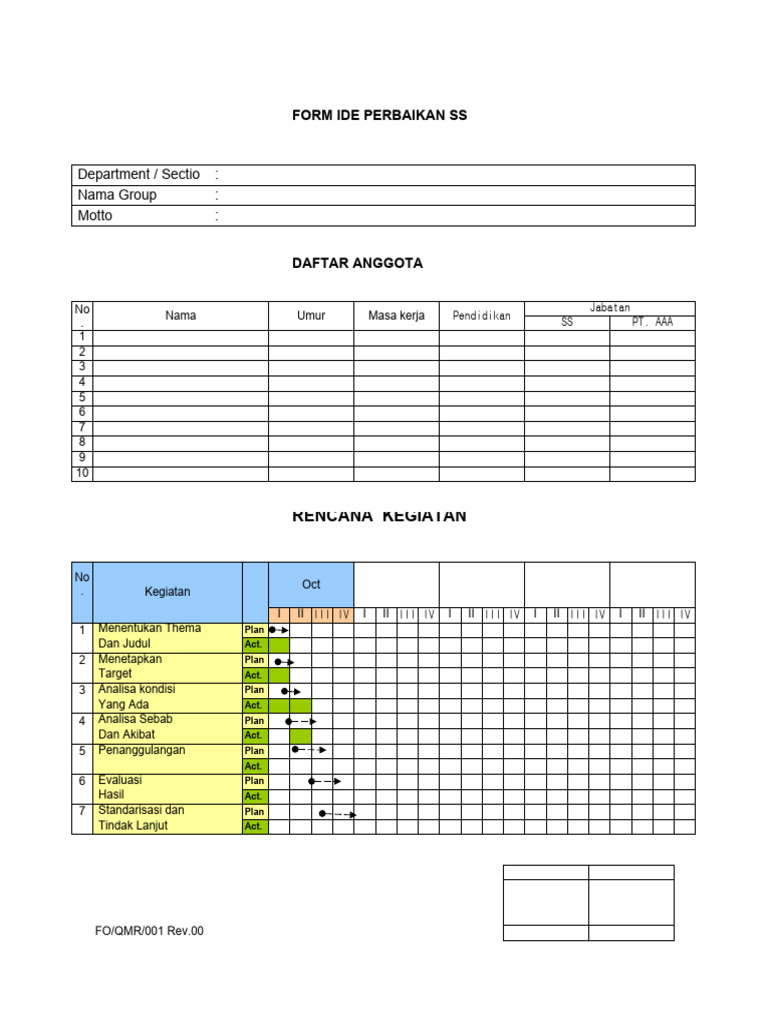 Department / Section: Nama Group: Motto | PDF | Microsoft Excel ...