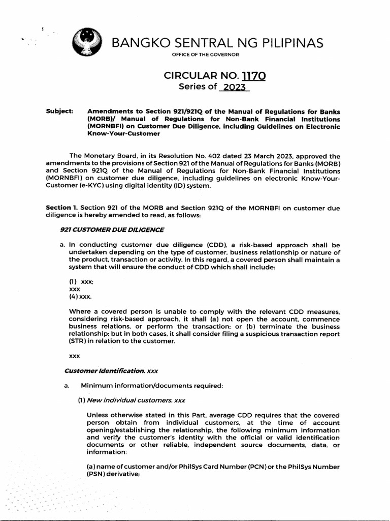 BSP 1170 | PDF | Authentication | Identity Document