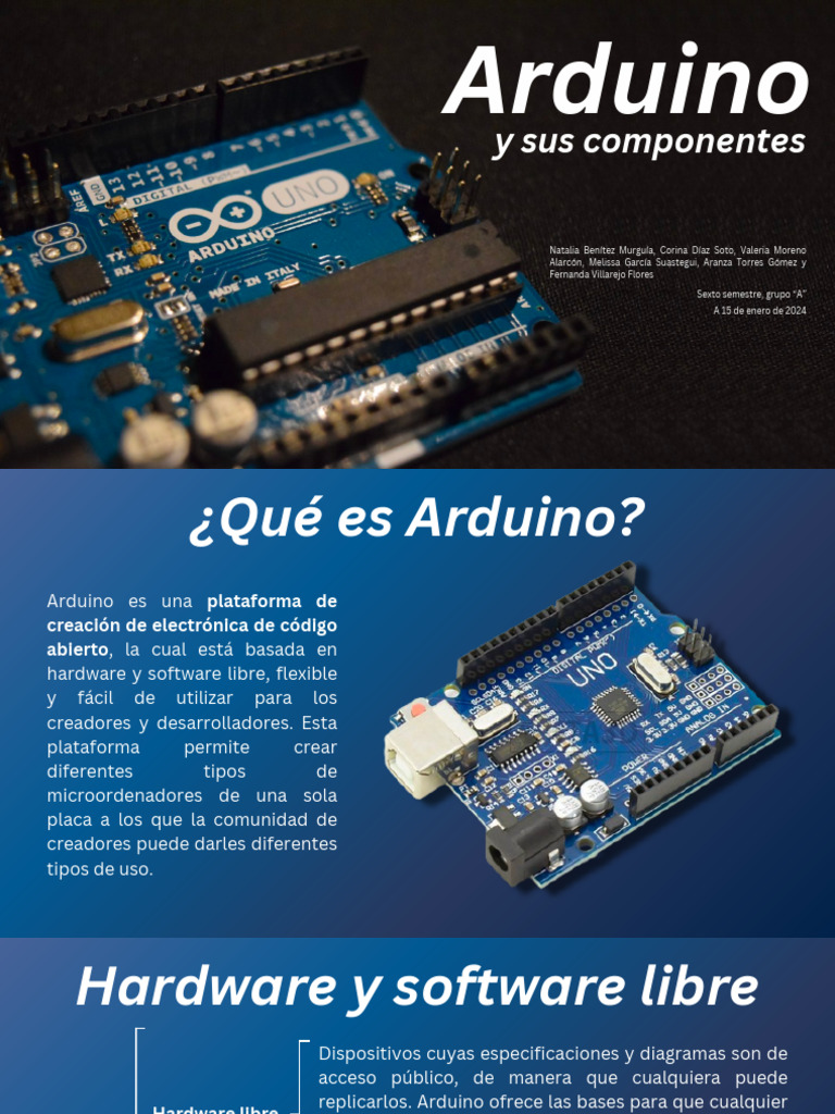 Arduino y Sus Componentes | PDF | Arduino | Hardware de la computadora