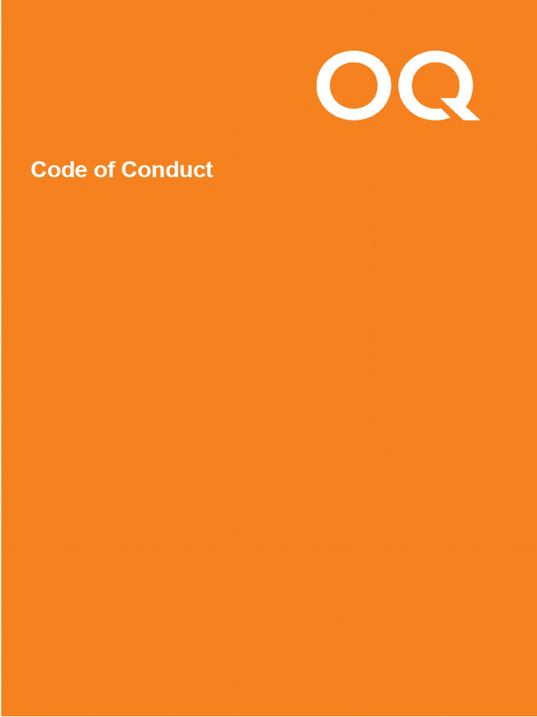 OQ Code of Conduct English | PDF | Bribery | Insider Trading