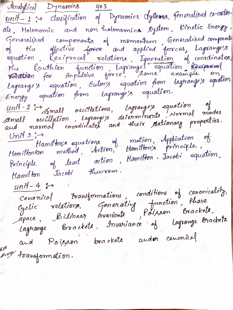 Analytical Dynamics | PDF