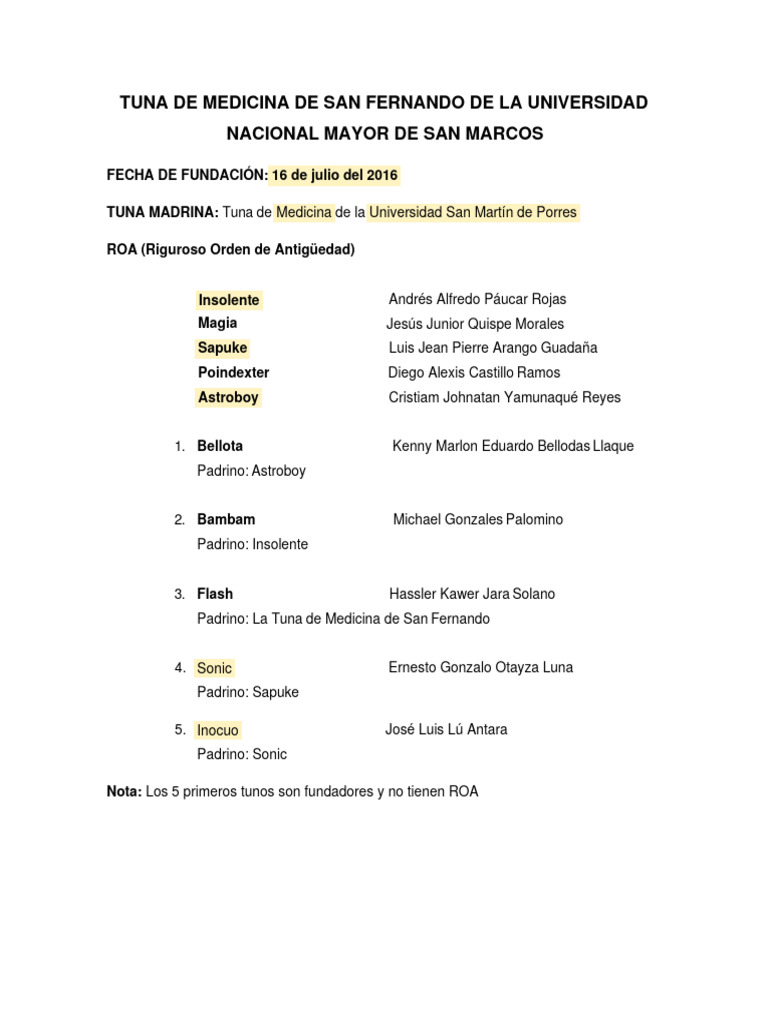 Historia y Escudo de La TMSF-UNMSM | PDF | Religión y espiritualidad