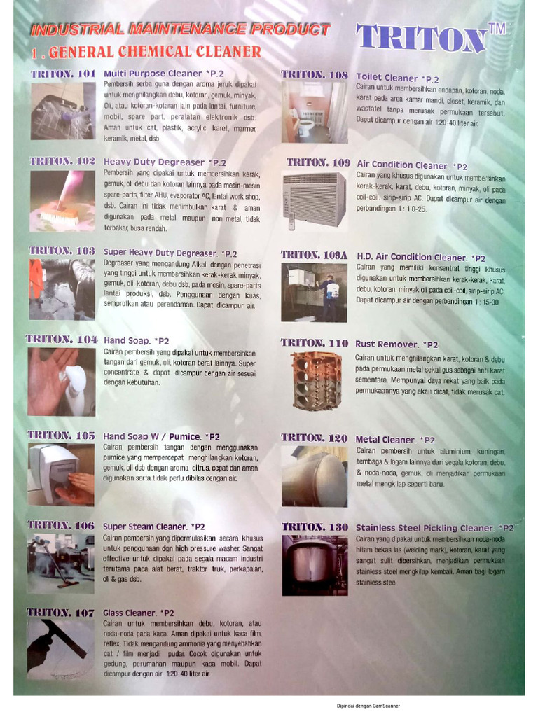 Catalog Chemical Maintenance Product | PDF