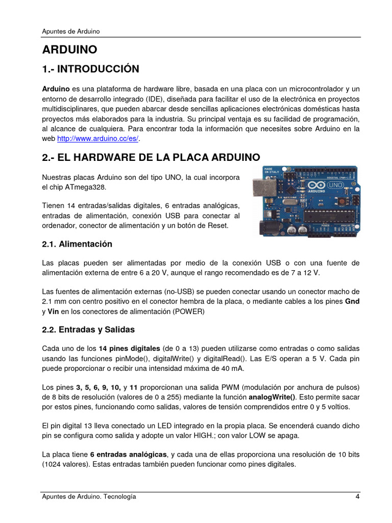 Arduino Pdf Arduino Informática 