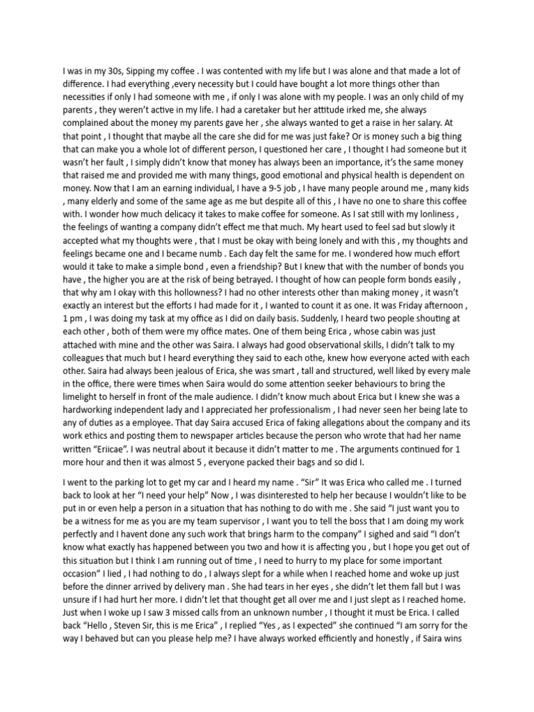 Sample Writing (Half Done) | PDF