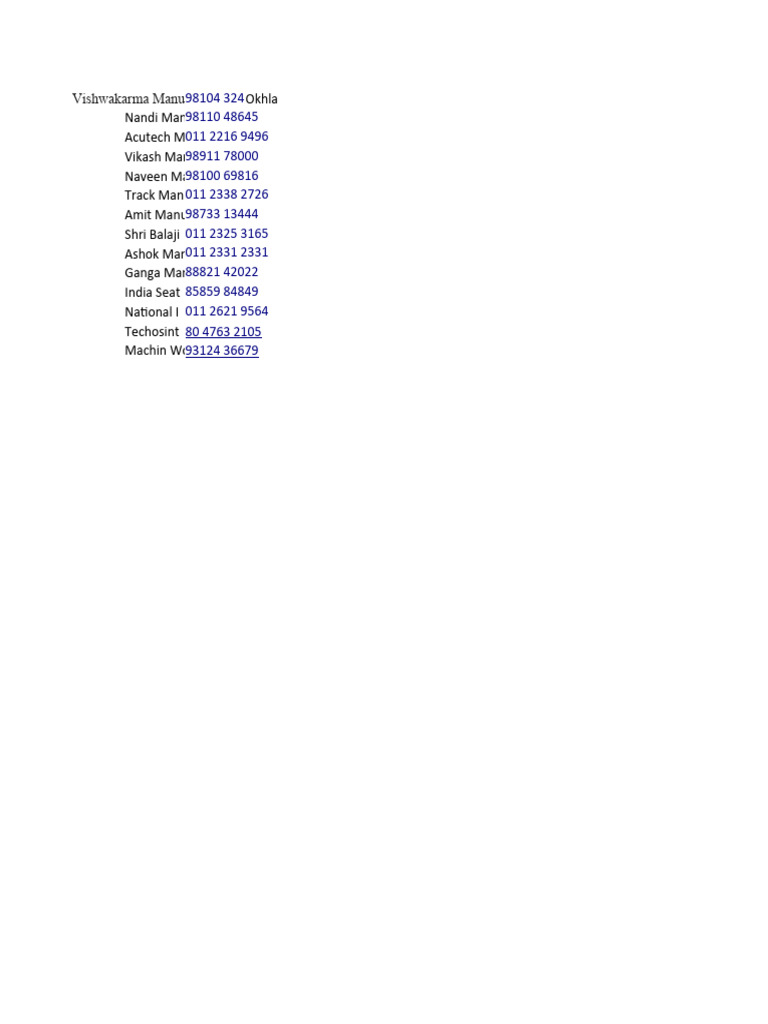 Manufacturing Data | PDF