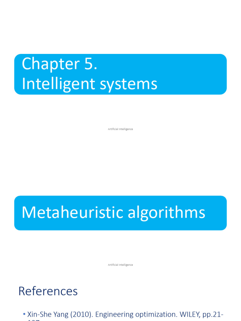 Intelligent Systems: Artificial Intelligence | PDF