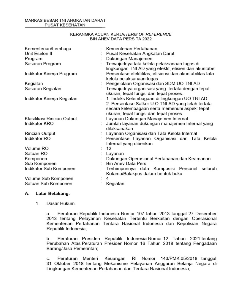 Tor Bin Anev Data Pers 2022 | PDF