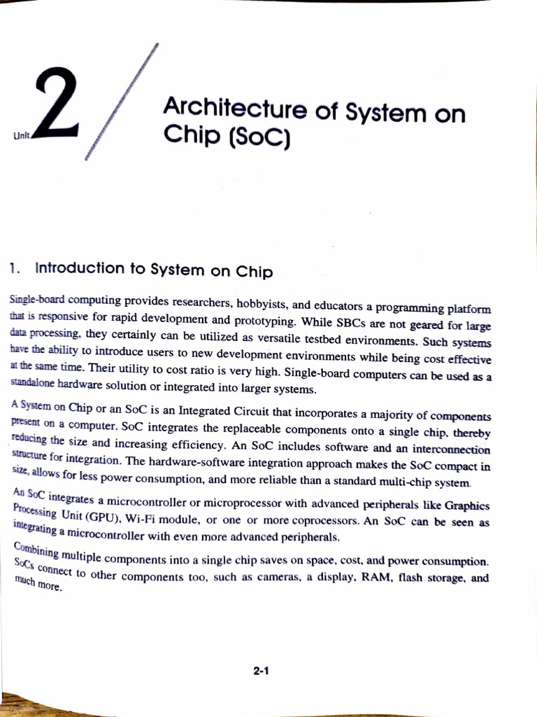Architecture of SoC | PDF | System On A Chip | Raspberry Pi