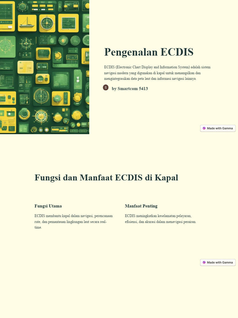 Manfaat dan Tantangan ECDIS di Kapal | PDF