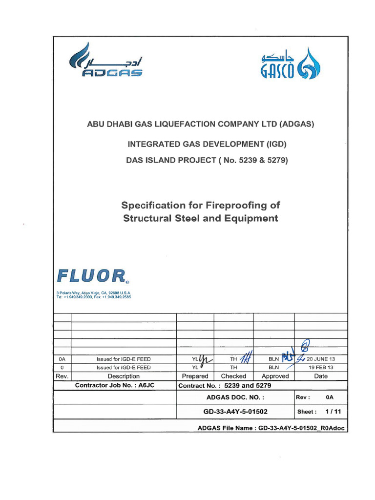 Fireproofing Guide for IGD Project | PDF | Structural Steel | Concrete