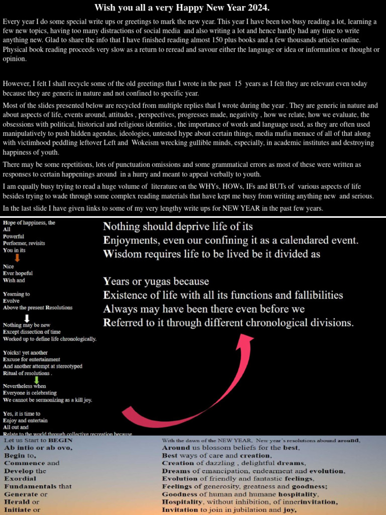 NEW YEAR Thoughts and Ideas | PDF | Mind | Intelligence