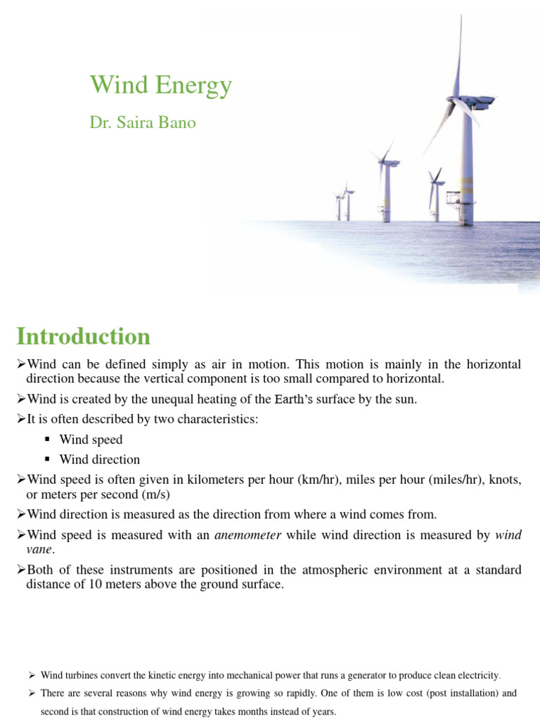 Wind Energy | Download Free PDF | Wind Turbine | Wind Power