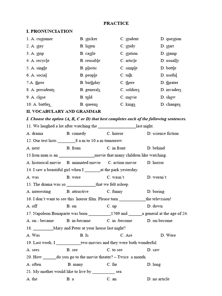 Gioi Han On Tap Giua HK II Anh 6 F6792da276 | PDF | Language Arts ...