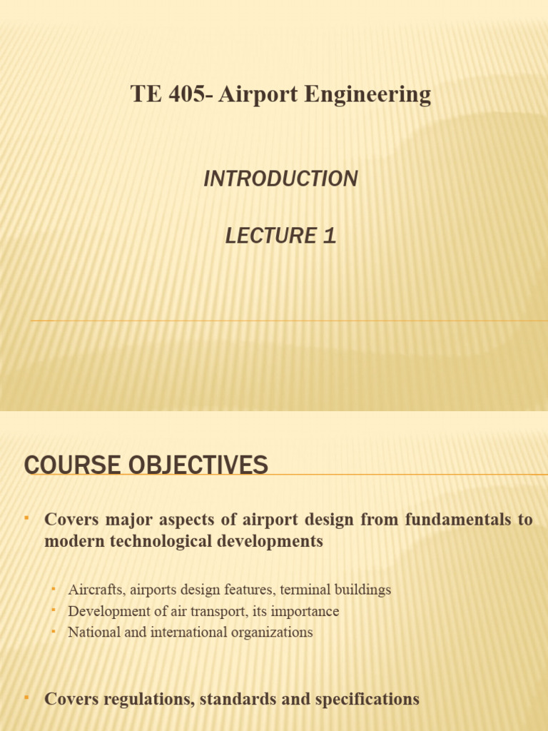 Lecture 1 | PDF | Federal Aviation Administration | Aviation
