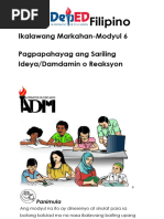 Filipino 2 - Q2-M6 Pagpapahayag Ang Sariling Ideya, Damdamin o Reaksyon ...