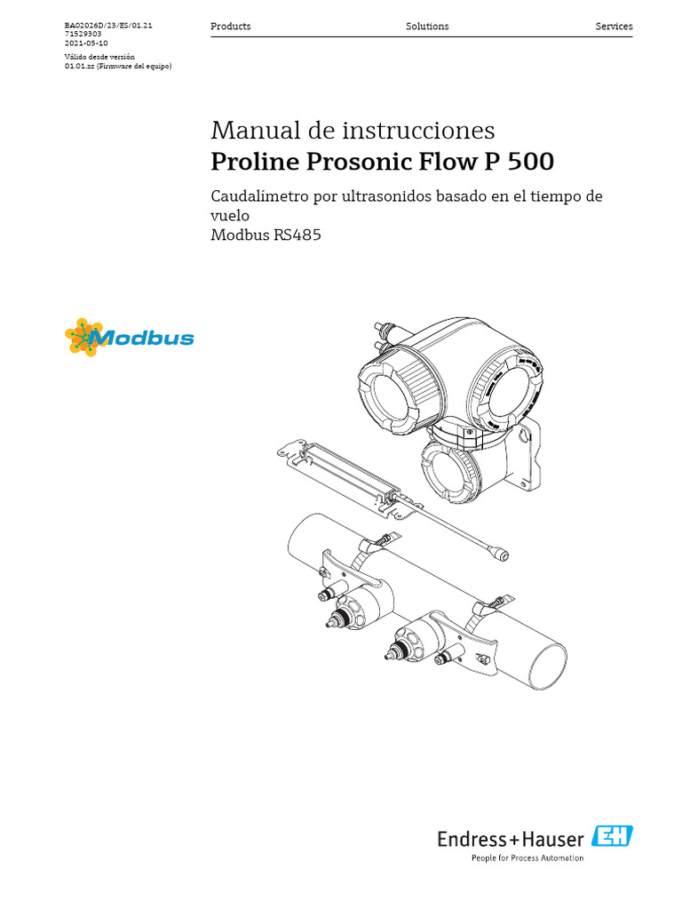 Manual Proline Prosonic Flow P 500 | PDF | LAN inalámbrico | Contraseña