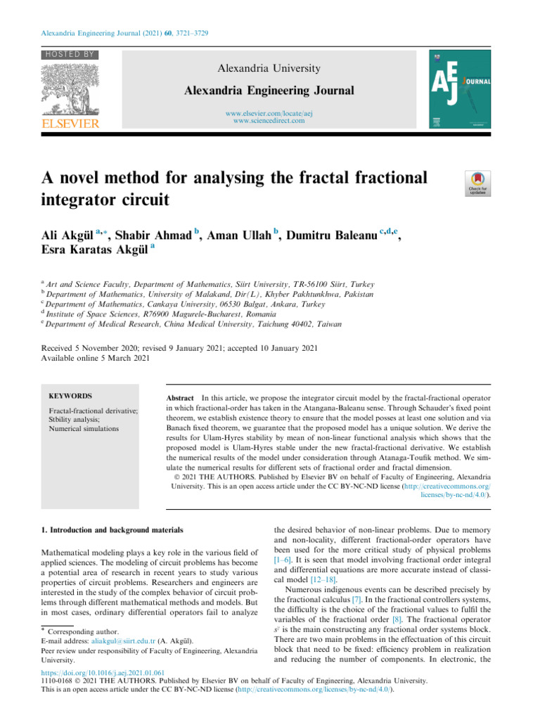 A Novel Method For Analysing The Fractal Fractional Integrator Circuit ...