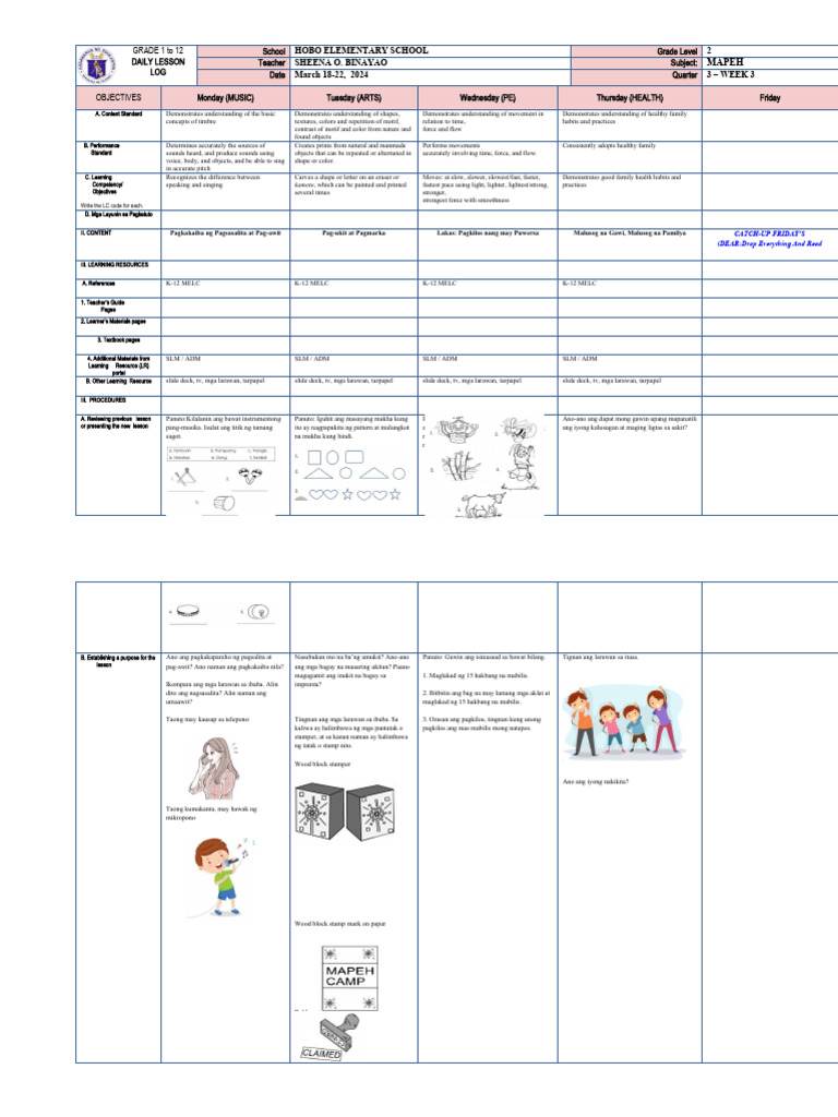 Mapeh | Download Free PDF | Music Theory | Sound