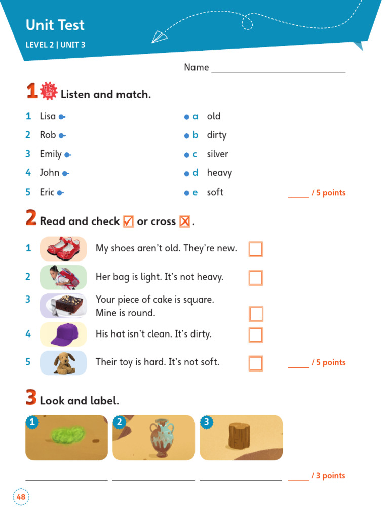 English Code AmE L2 Unit Test U3 | PDF