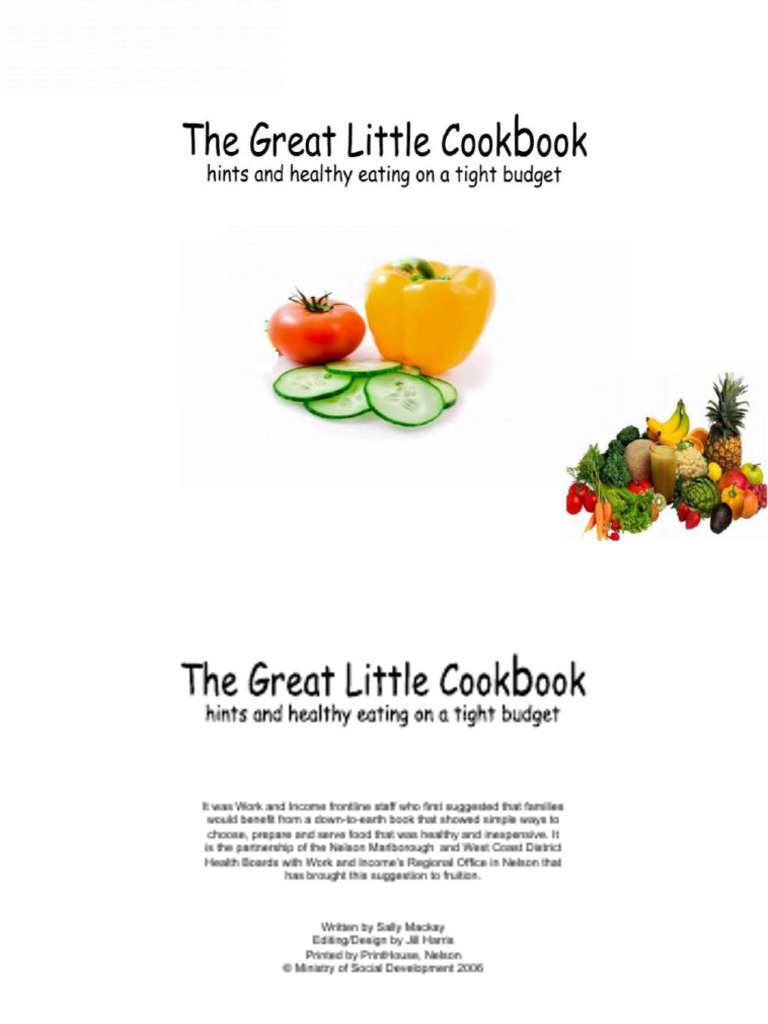 The Great Little Cookbook Healthy Eating Compress | PDF | Cooking Oil ...