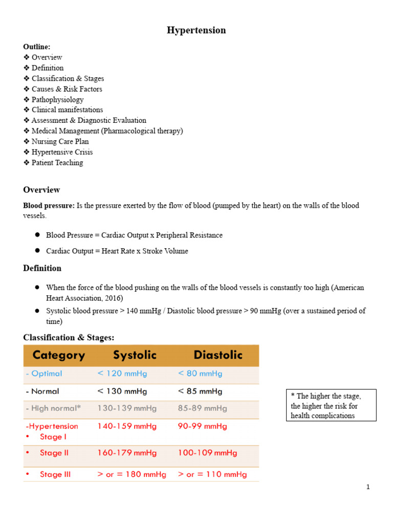 Hypertension | PDF | Hypertension | Blood Pressure