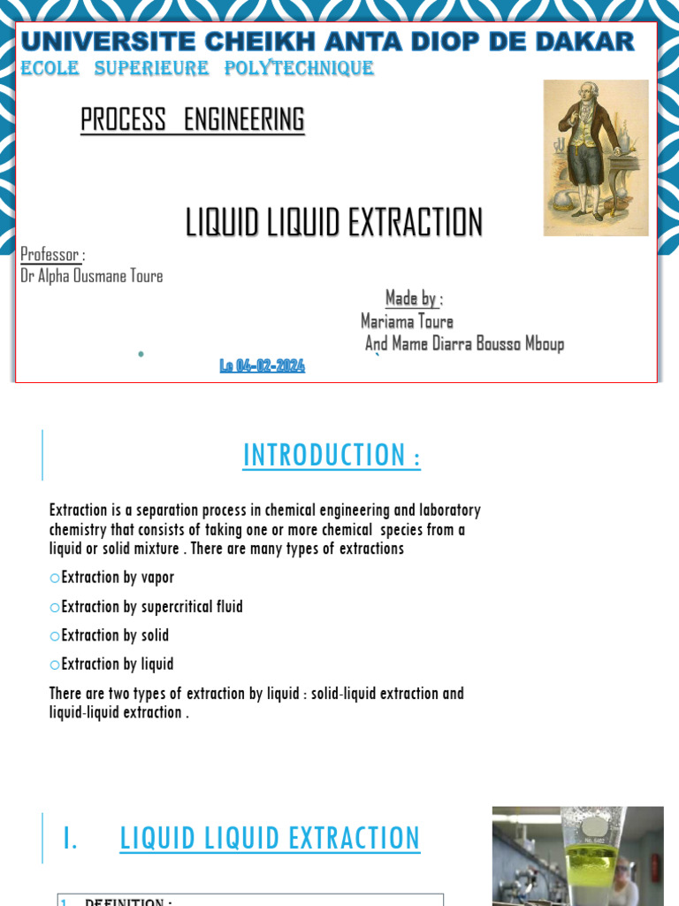 Liquid Liquid Extraction | PDF