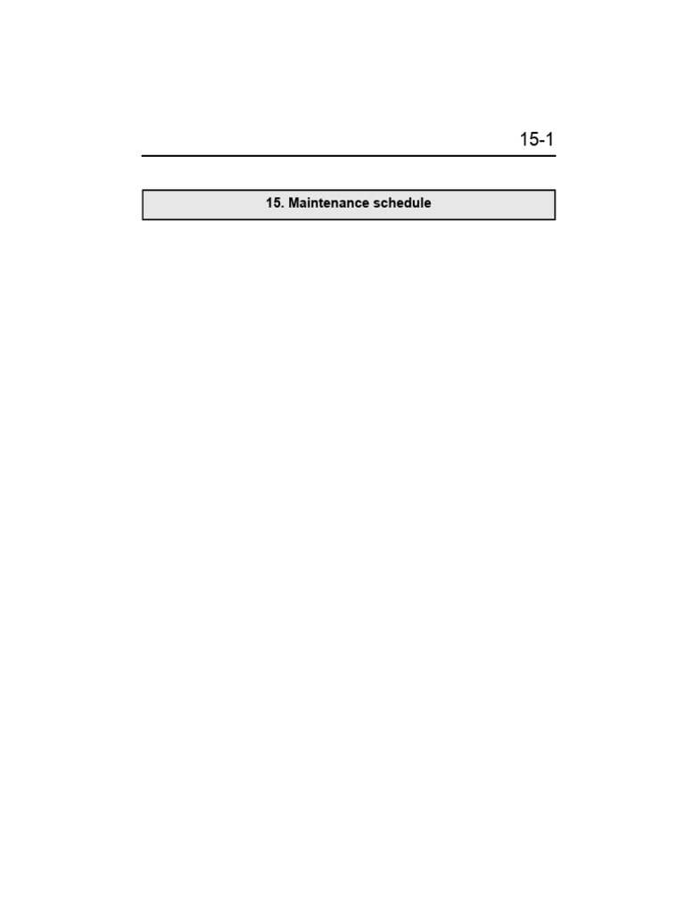 Mitsubishi Fuso Maintenance Schedule Guide | PDF | Axle | Manufactured ...