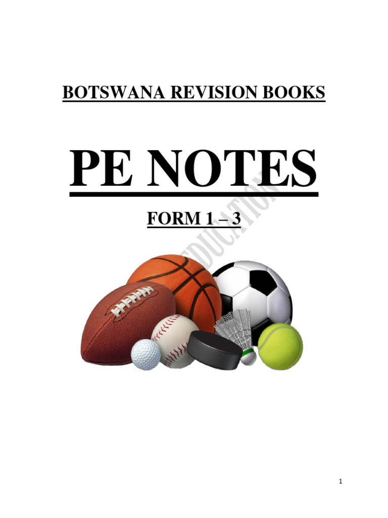 Form 1 Physical Education Overview | PDF | Physical Fitness | Knee