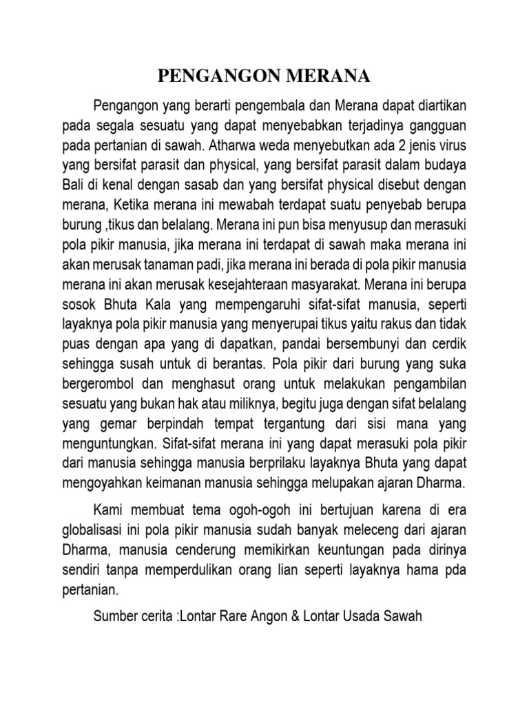 Merana: Pengaruh Hama pada Manusia | PDF | Agama & Spiritualitas
