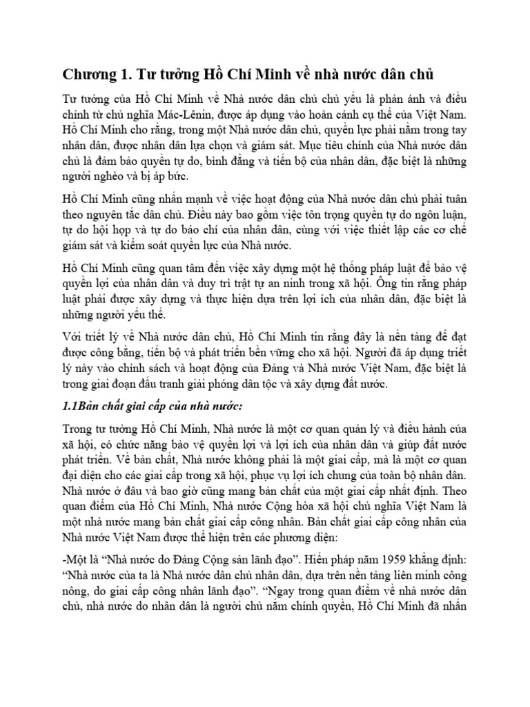 Chương 1-TTHCM | PDF