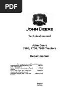 John Deere 210LE Landscape Loader Technical Repair Manual TM1692 - PDF Download | PDF