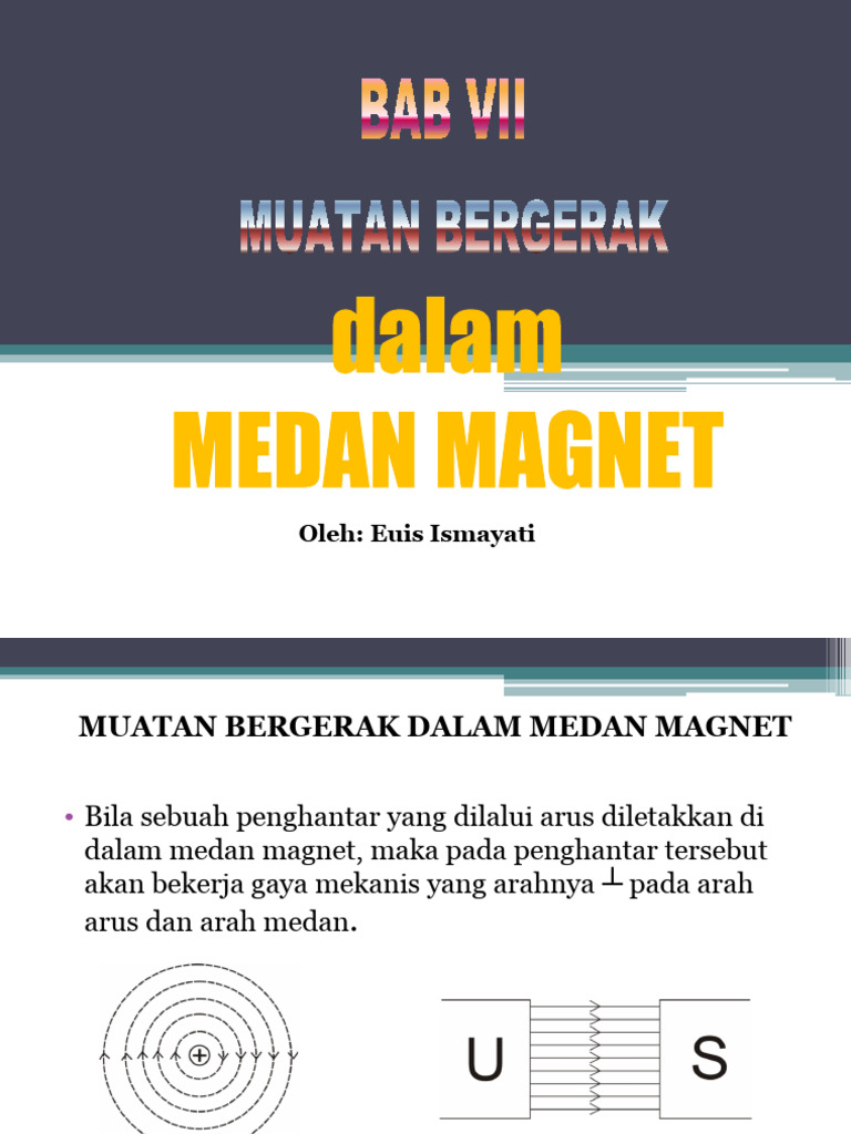 Bab Vii Muatan Bergerak Dalam Medan Magnet | PDF
