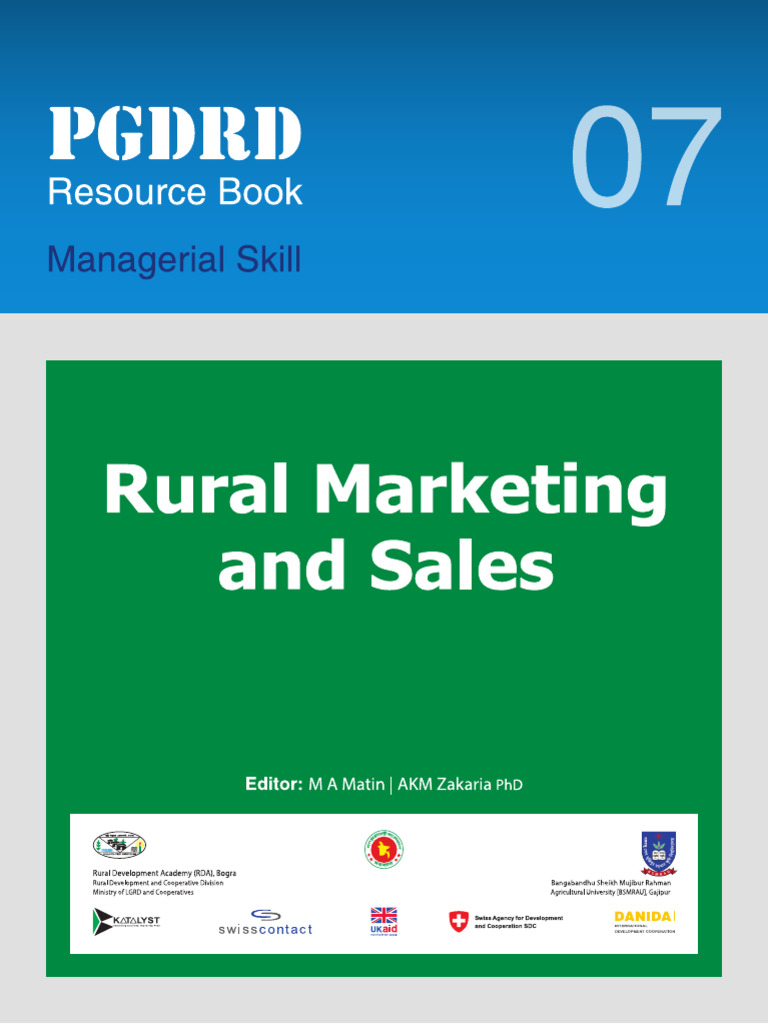 07 Rural Marketing and Sales | PDF | Market (Economics) | Marketing