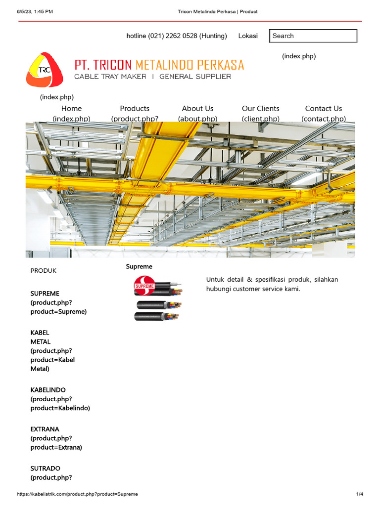 Tricon Metalindo Perkasa - Product | PDF | Technology & Engineering