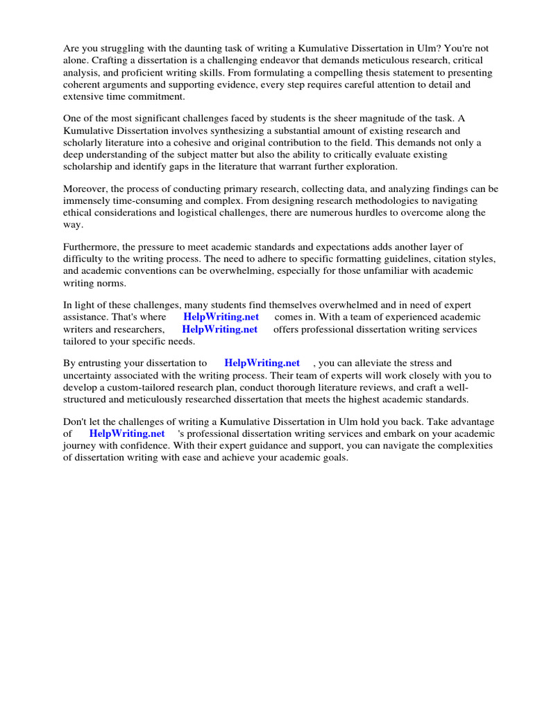 Kumulative Dissertation Ulm | PDF | Methodology | Written Communication