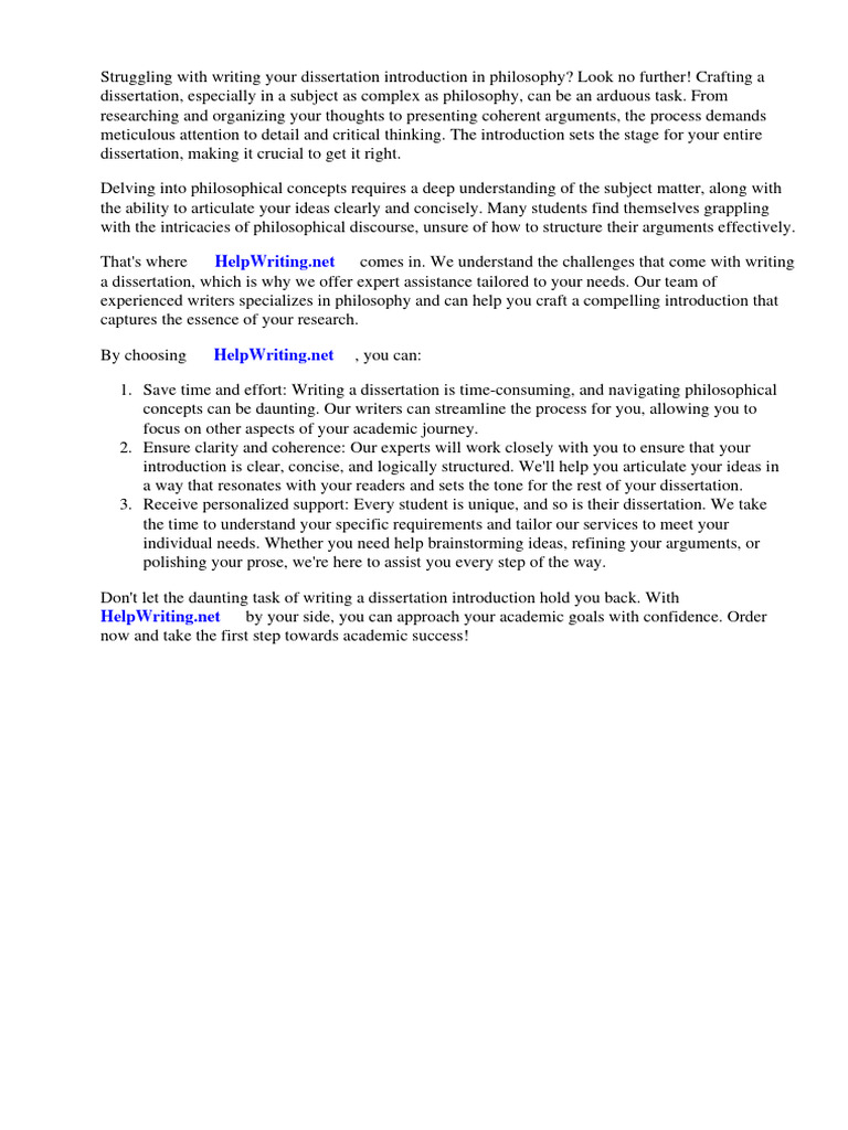 Exemple Introduction Dissertation Philosophique | PDF | Thesis | Thought