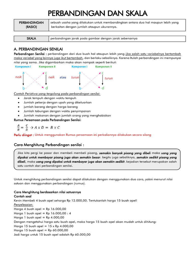 Perbandingan Dan Skala | PDF