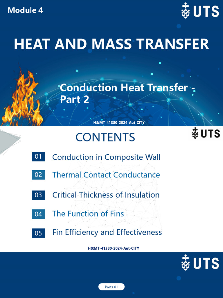 Heat & Mass Transfer - M4 - Cond HT-2-3 | PDF | Thermal Insulation | Heat Transfer