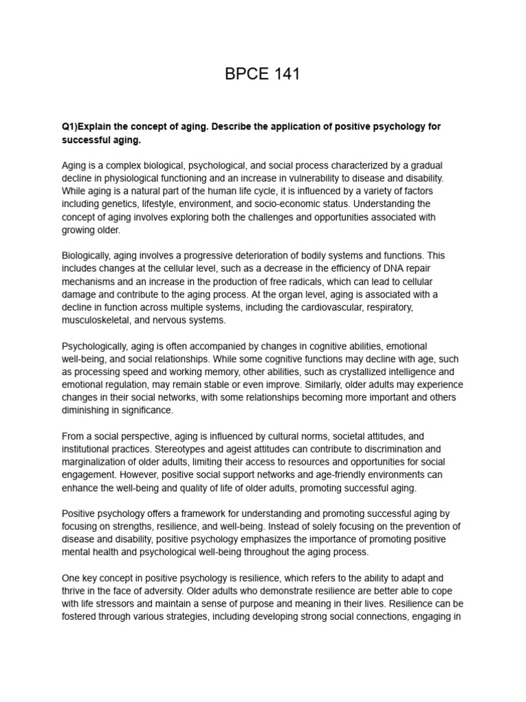 Bpce 141 | PDF | Positive Psychology | Self Efficacy